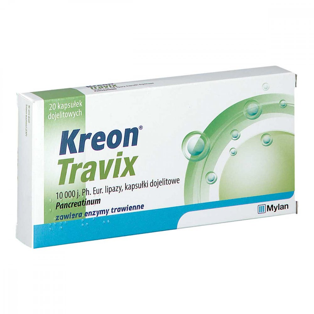 Kreon Travix kapsułki 20 kup online | apteka internetowa apo-discounter.pl