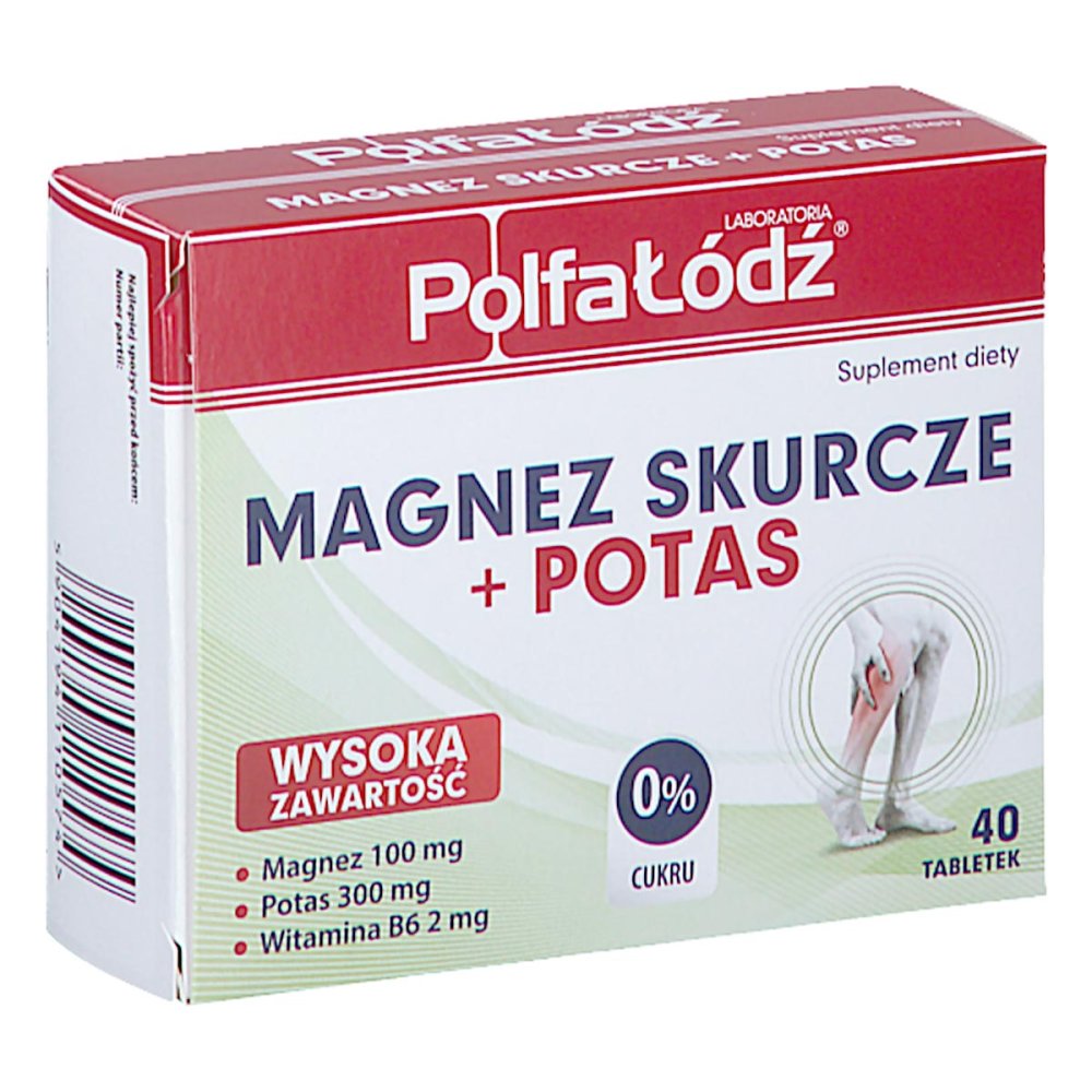 Laboratoria PolfaŁódź Magnez Skurcze + Potas tabletki 40