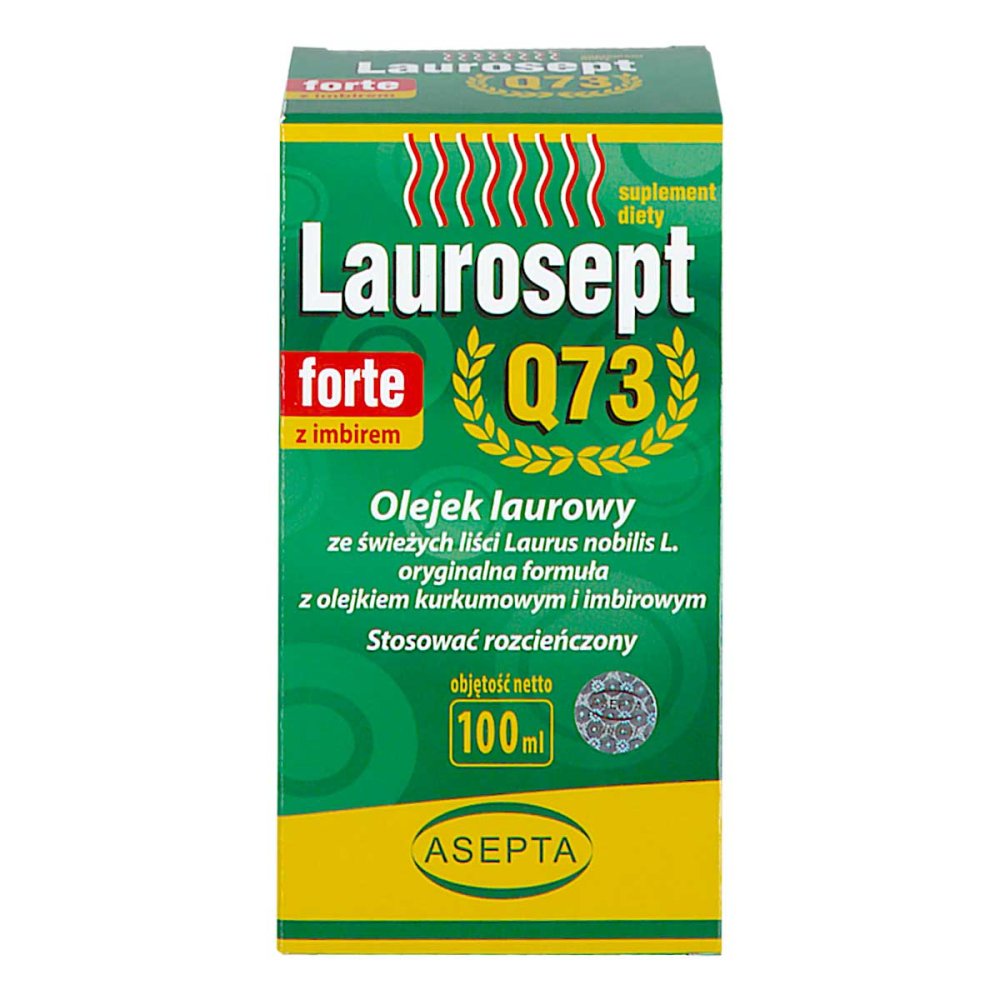 Laurosept Q73 Forte z imbirem krople 100 ml kup online