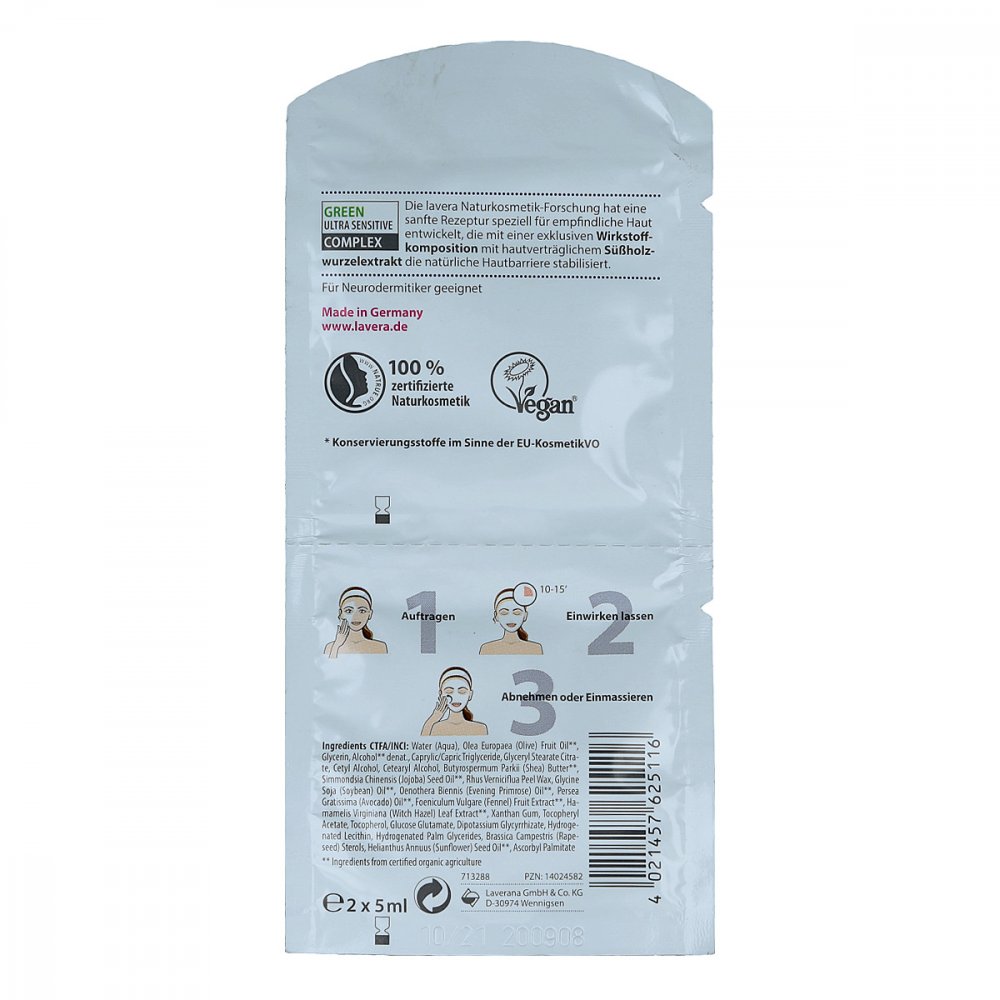 Lavera Neutral maska do twarzy 2X5 ml kup online