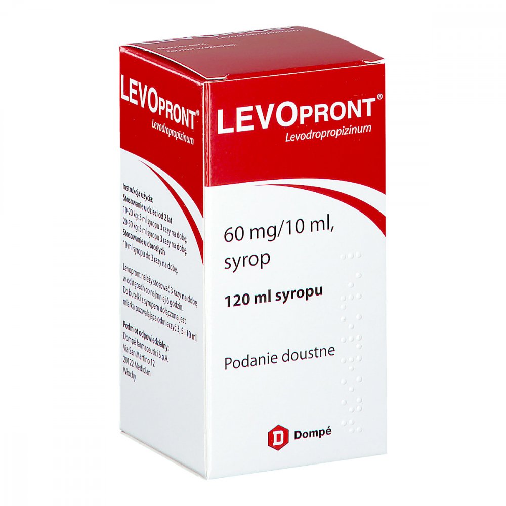 Levopront syrop na kaszel, lek Levopront na kaszel - Apo-Discounter.pl