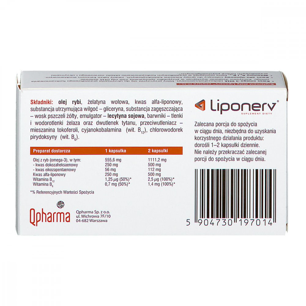 Liponerv, kapsułki 30 kup online | apteka internetowa apo-discounter.pl