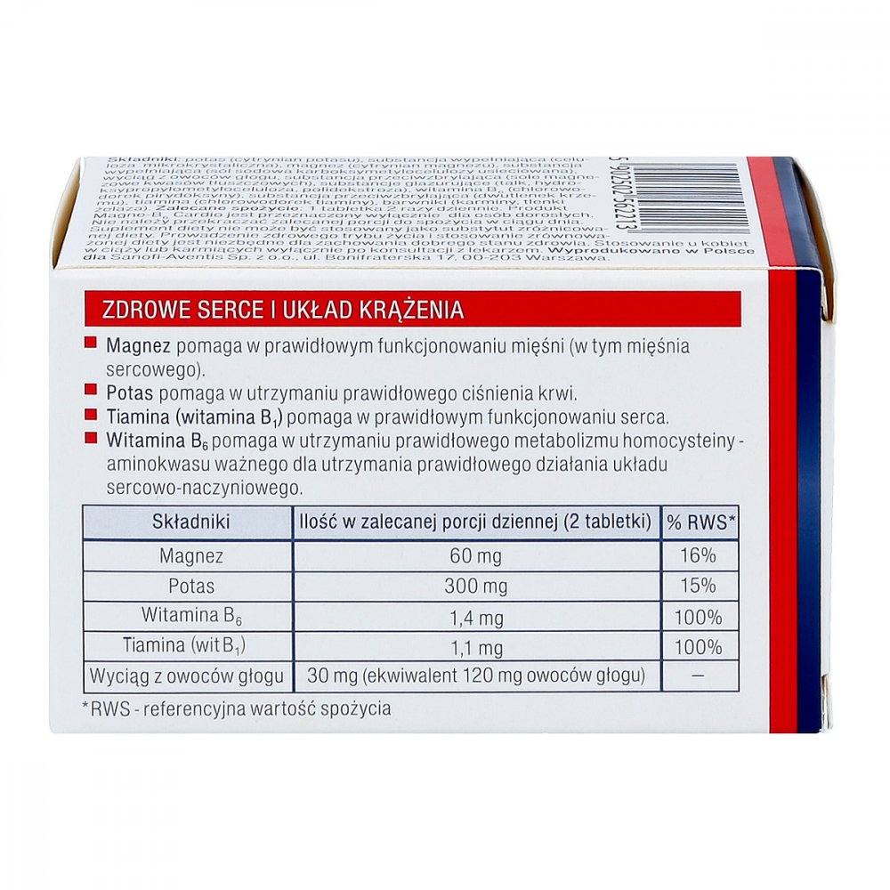 Magne B6 Cardio 50 tabletek, Magne B6 Cardio skład, cena, opinie - Apo ...
