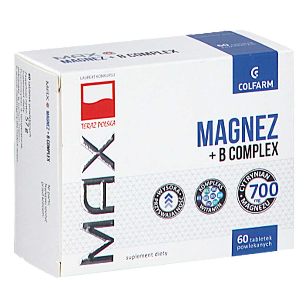 Magnez + B Complex tabletki powlekane 60 kup online