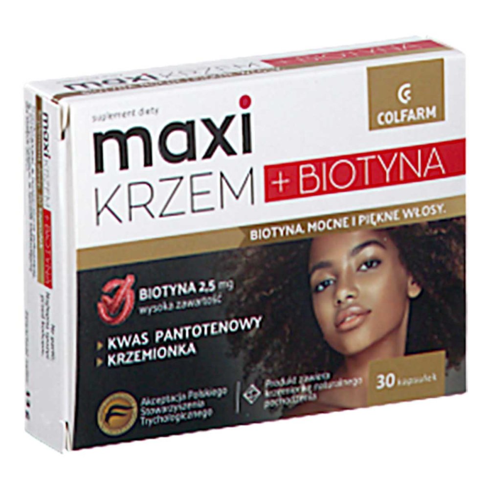 Maxi Krzem + Biotyna kapsułki 30 kup online