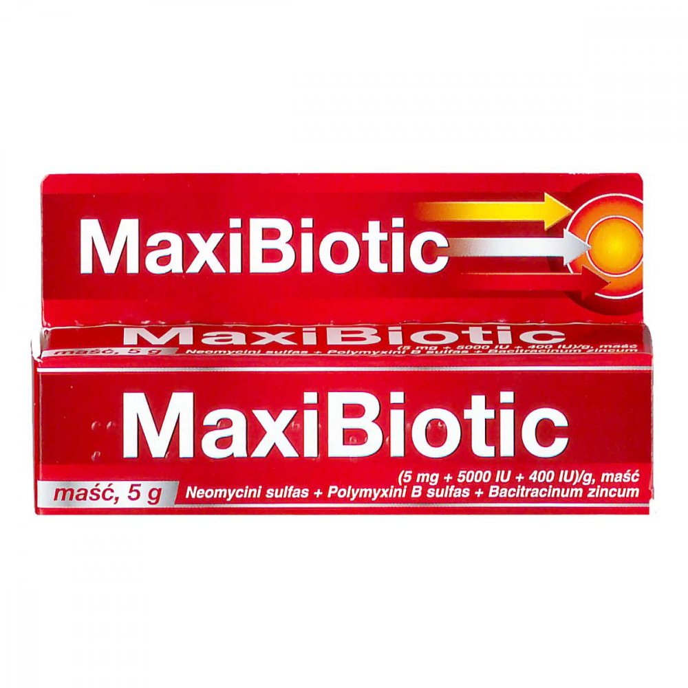 Maxibiotic maść 5 g kup online | apteka internetowa apo-discounter.pl