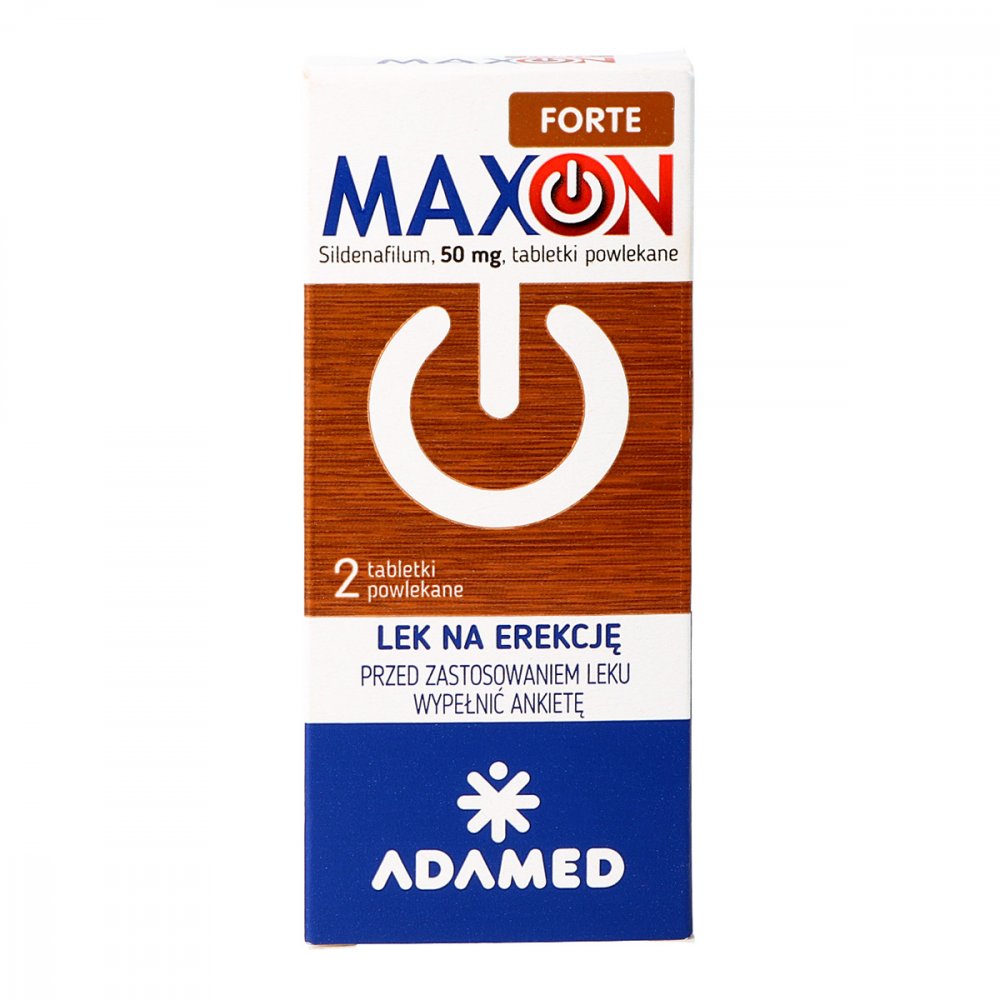 Maxon Forte 50 mg tabletki powlekane 2 kup online