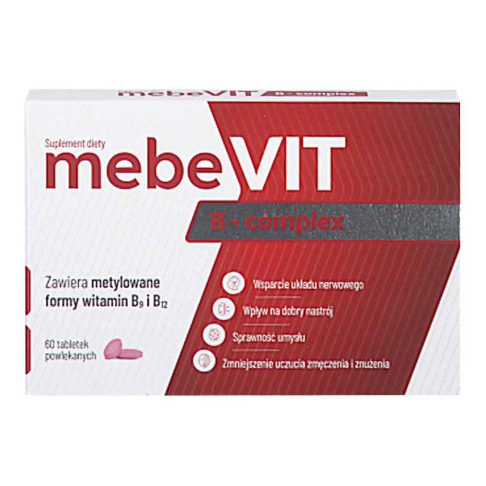 MebeVit B complex, witamina B9 i B12 - Apo-Discounter.pl