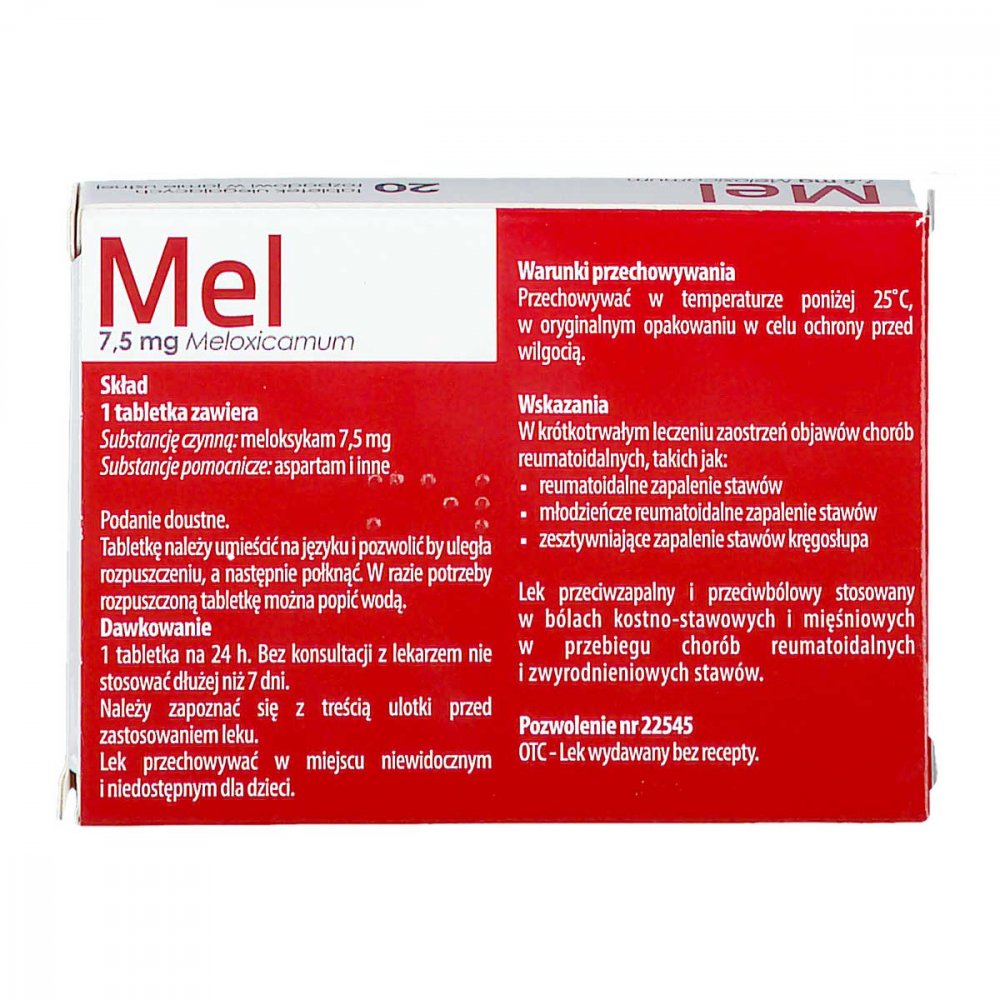 Mel tabletki 20 kup online | apteka internetowa apo-discounter.pl