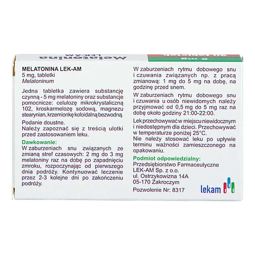 Melatonina LEK-AM tabletki 90 kup online | apteka internetowa apo ...