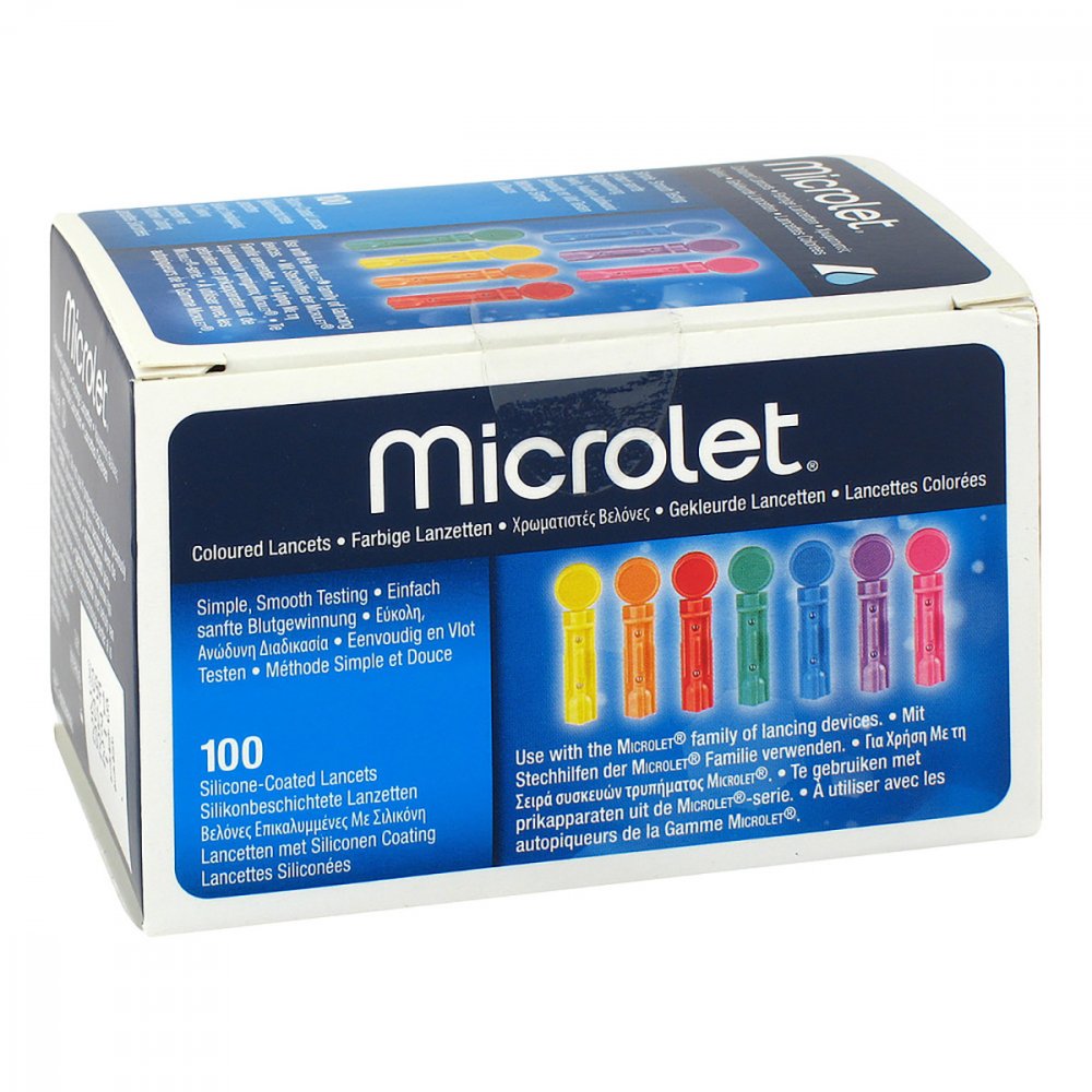 Microlet Lanzetten farbig 100 szt. kup online