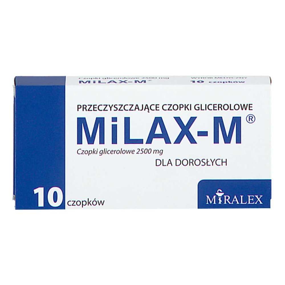 Milax-M Czopki dla dorosłych glicerolowe 10 kup online
