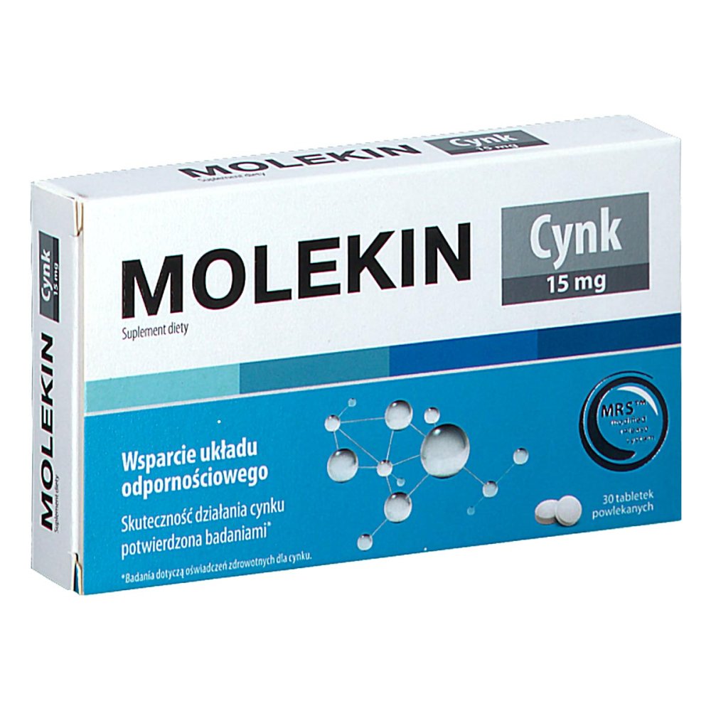 Molekin cynk 15 mg tabletki 30 kup online | apteka internetowa apo ...