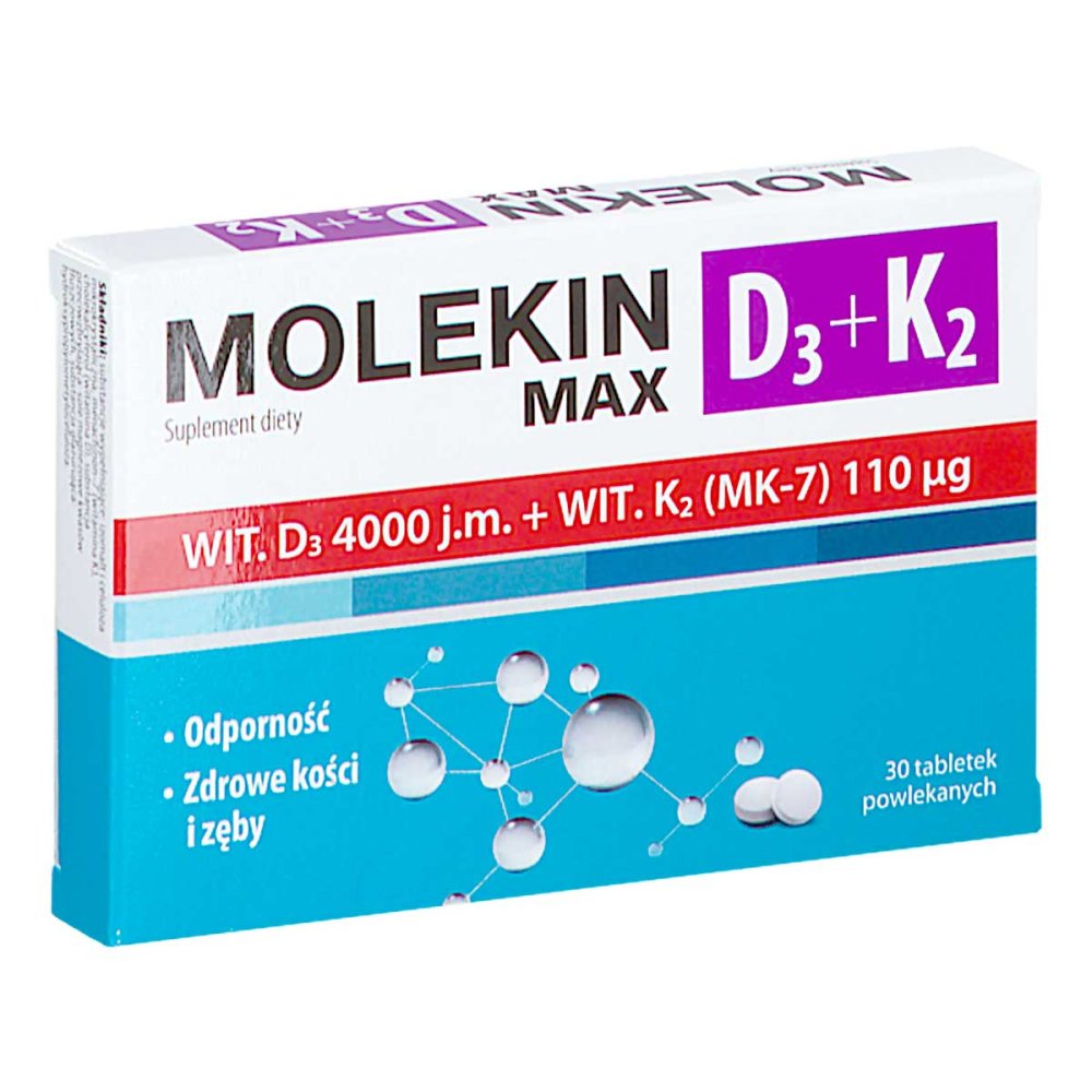 Molekin D3 + K2 MAX tabletki powlekane 30 kup online
