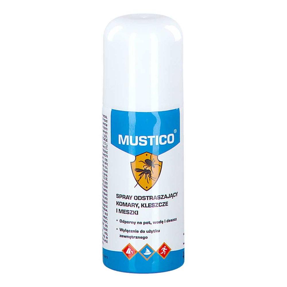 MUSTICO Spray odstraszający komary kleszcze i meszki 100 ml