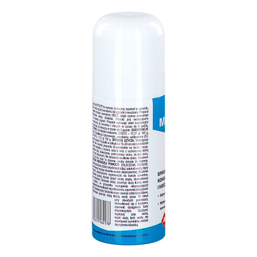 MUSTICO Spray odstraszający komary kleszcze i meszki 100 ml