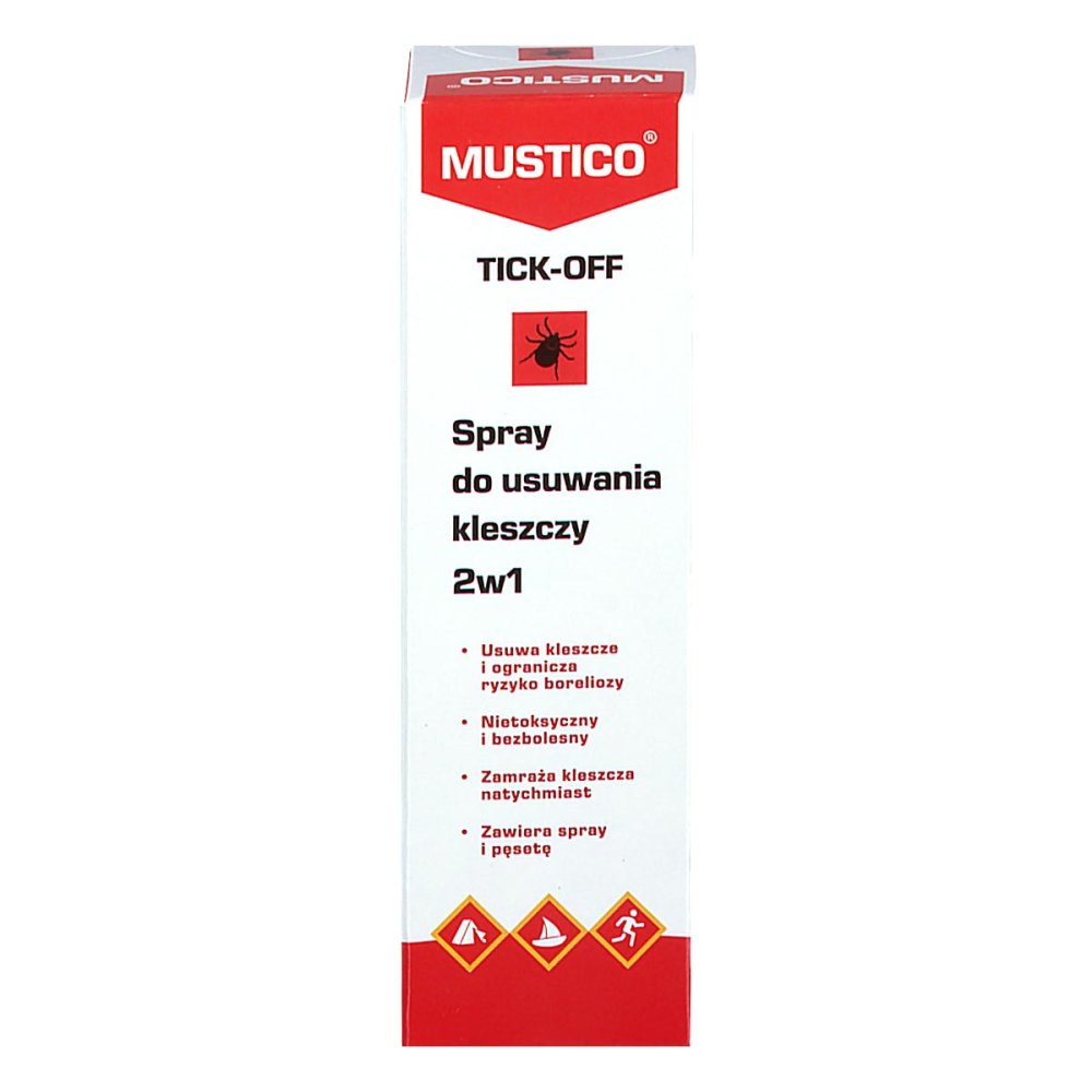 MUSTICO TICK-OFF Spray do usuwania kleszczy 2w1 8 ml