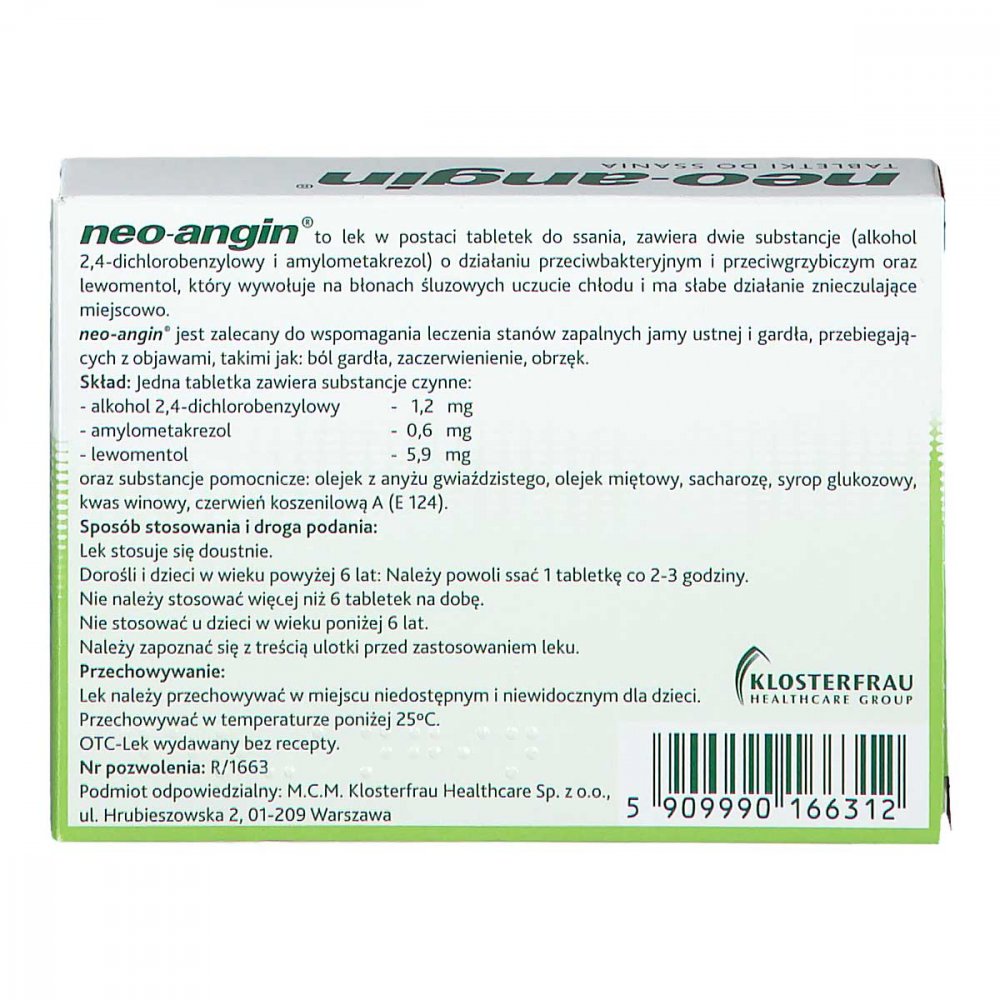 Neo-Angin 24 kup online | apteka internetowa apo-discounter.pl