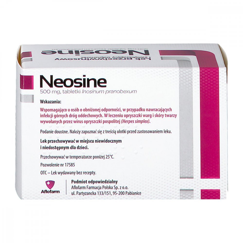 Neosine 500 mg tabletki przeciwwirusowe, Neosine w tabletkach - Apo ...