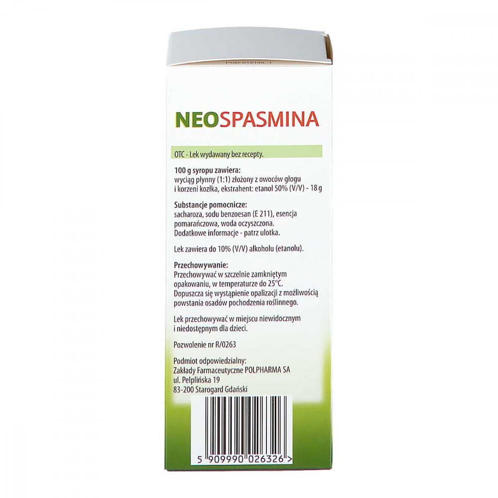 Neospasmina syrop 119 ml kup online | apteka internetowa apo-discounter.pl