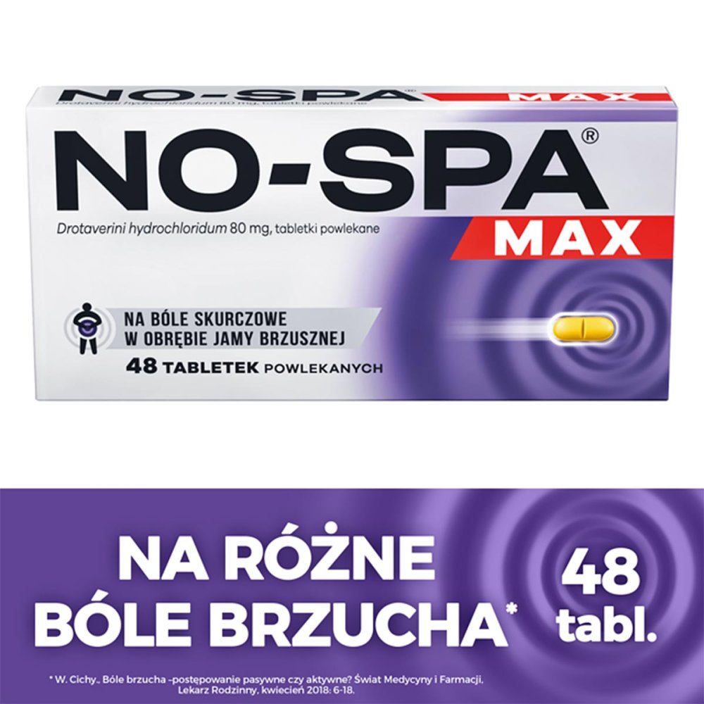 No-Spa MAX tabletki powlekane 48 kup online