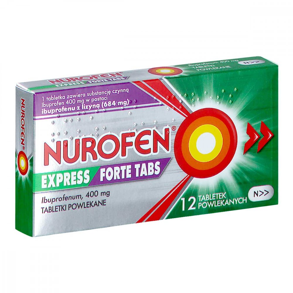 Nurofen Express Forte Tabs tabletki powlekane 12