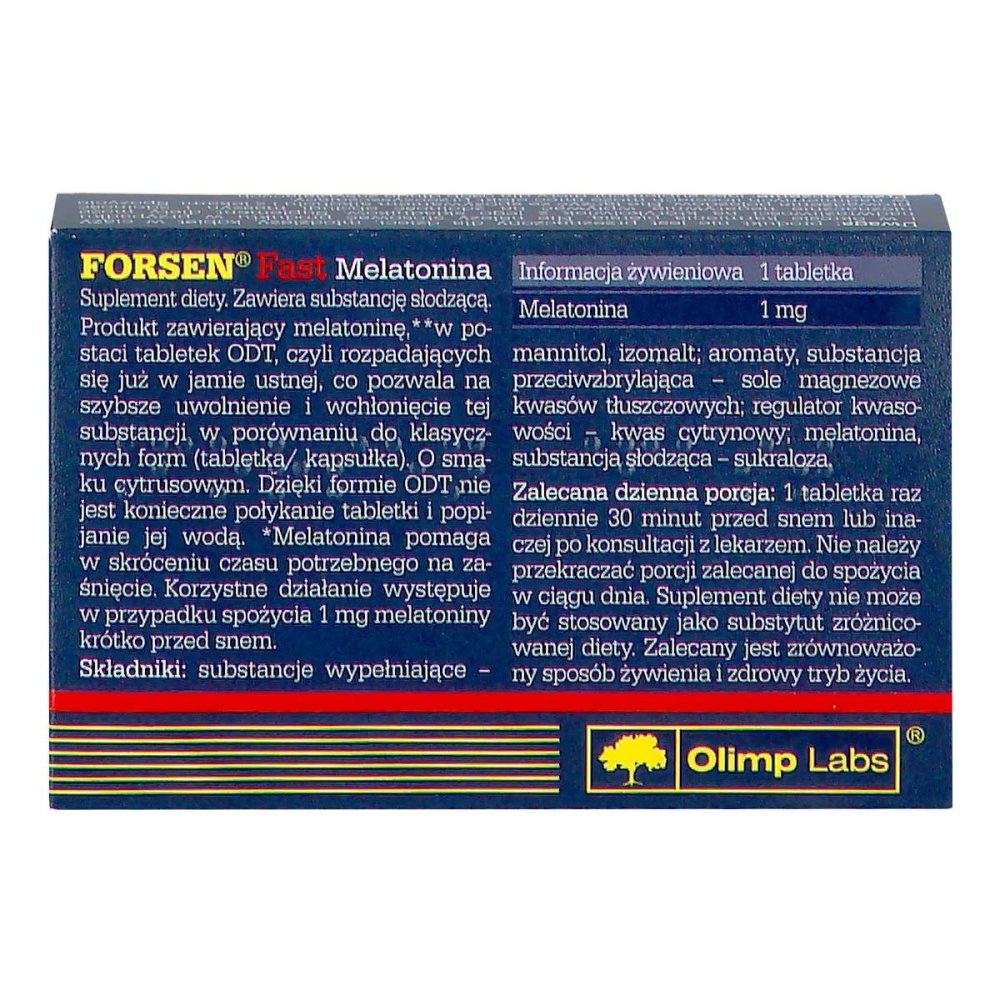 Olimp Forsen Fast Melatonina tabletki 30 kup online