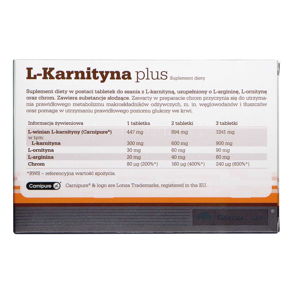 Olimp L-Karnityna Plus tabletki do ssania 80 kup online