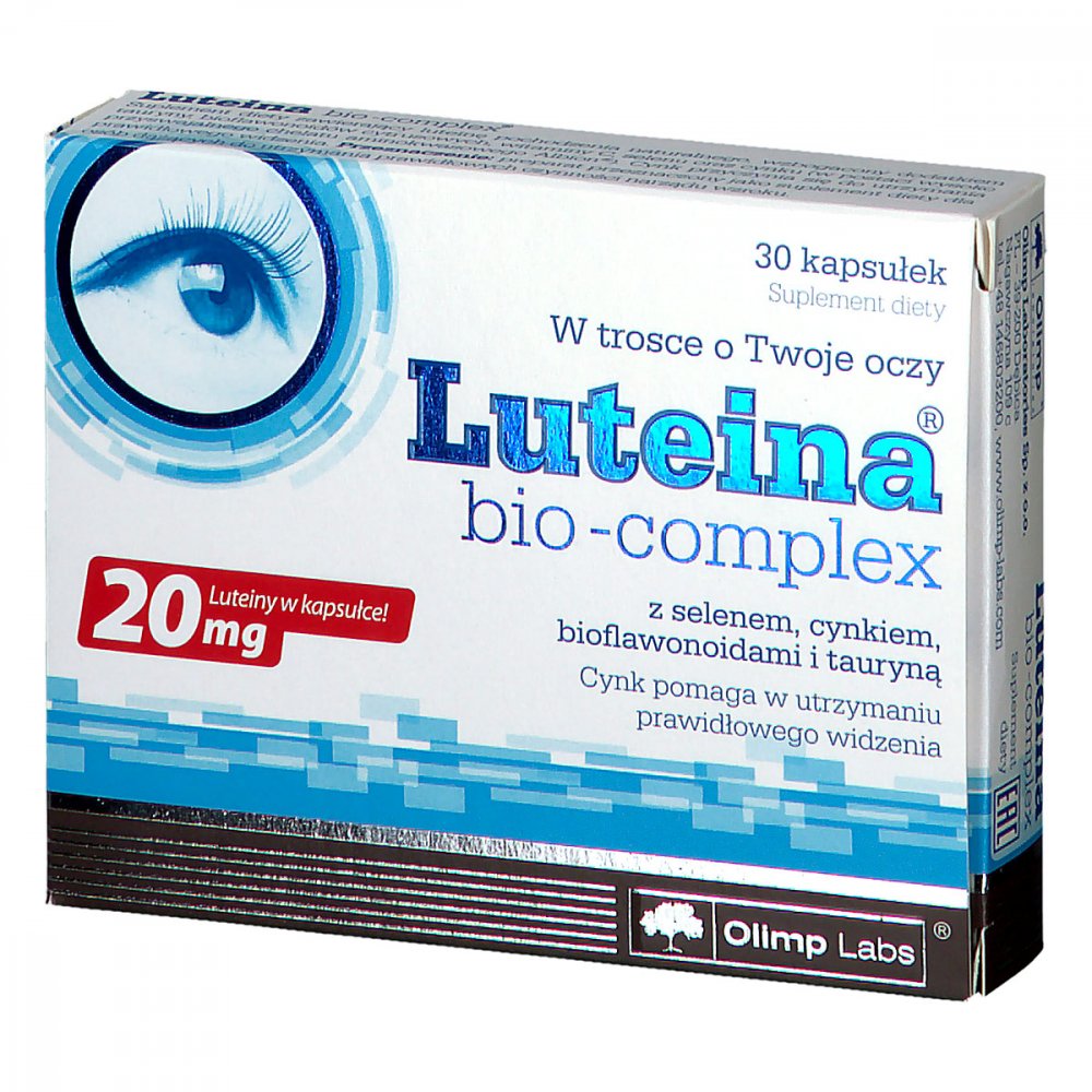 Luteina Bio Complex 20 mg, preparat na oczy z luteiną - Apo-Discounter.pl
