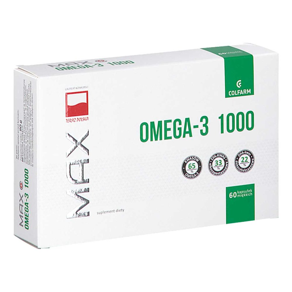 Omega 3 1000 Max kapsułki 60 kup online | apteka internetowa apo ...