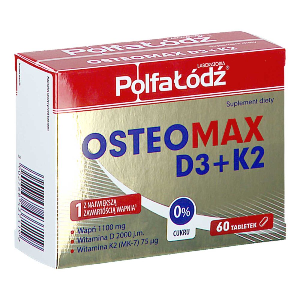 Osteomax D3+K2 tabletki 60 | apteka internetowa apo-discounter.pl