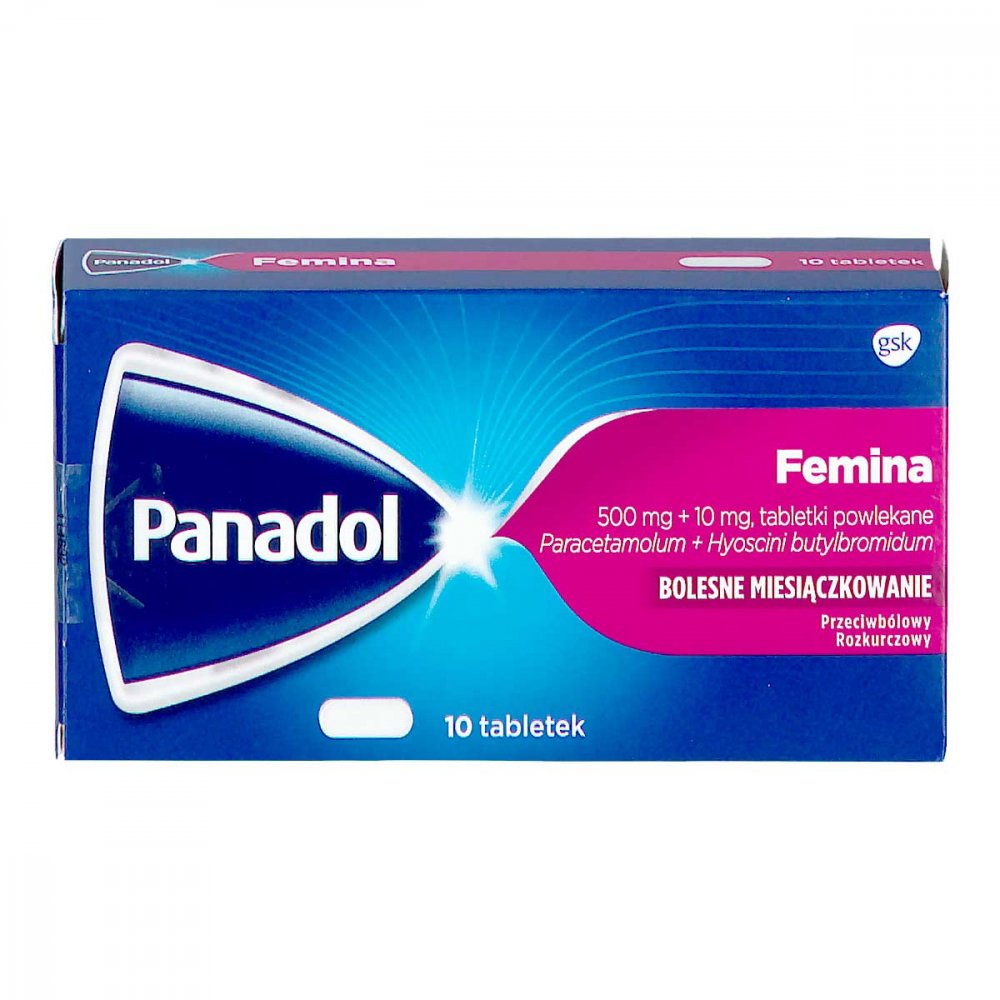 Panadol Femina tabletki 10 kup online | apteka internetowa apo ...