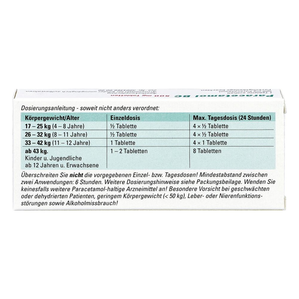 Paracetamol Bc 500 mg tabletki 20 szt. | apteka internetowa apo ...