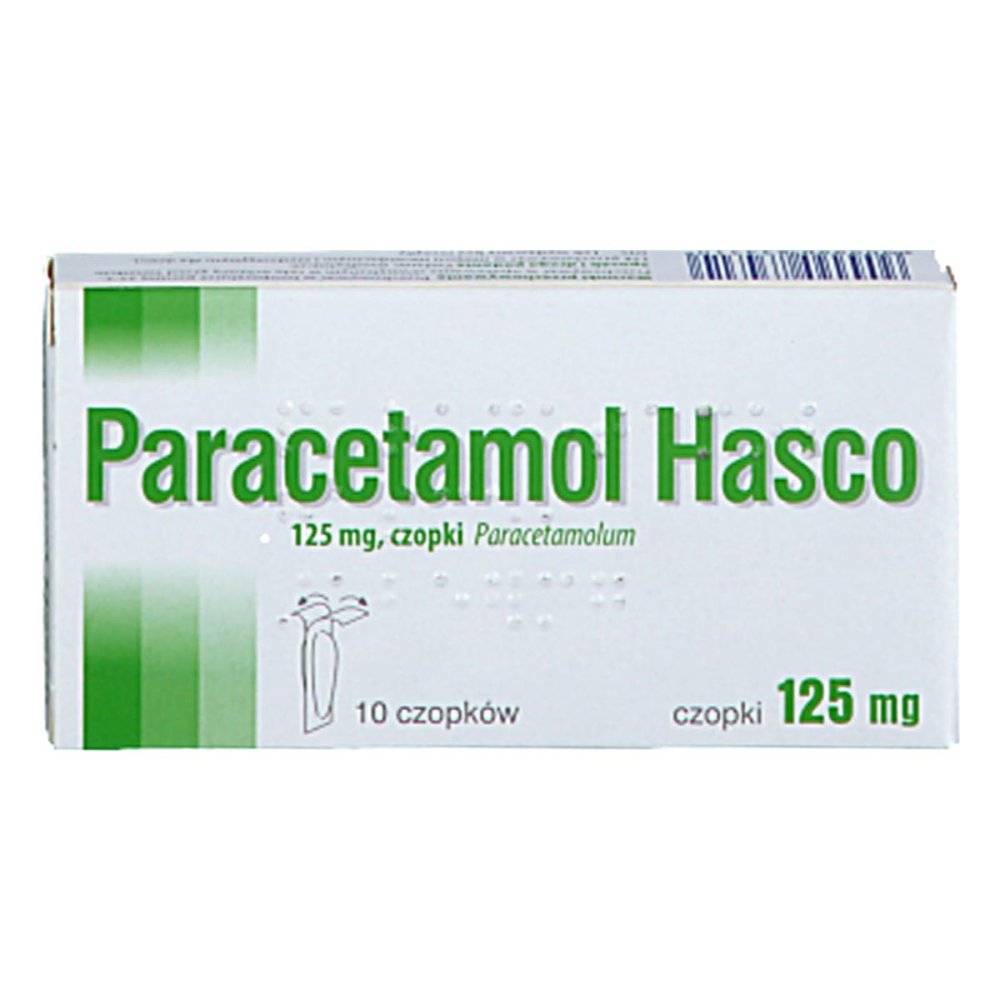 Paracetamol Hasco czopki 125 mg, czopki z paracetamolem dla dzieci ...