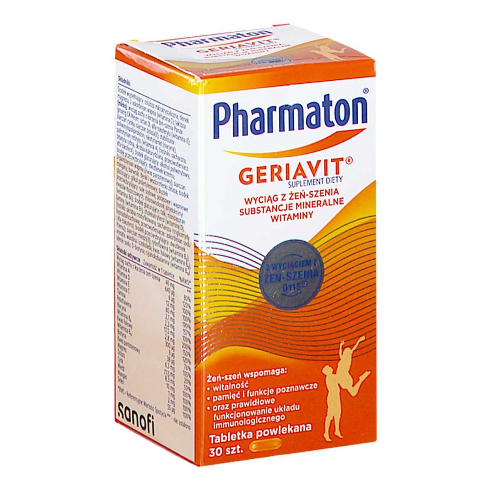 Pharmaton Geriavit 30 kup online | apteka internetowa apo-discounter.pl