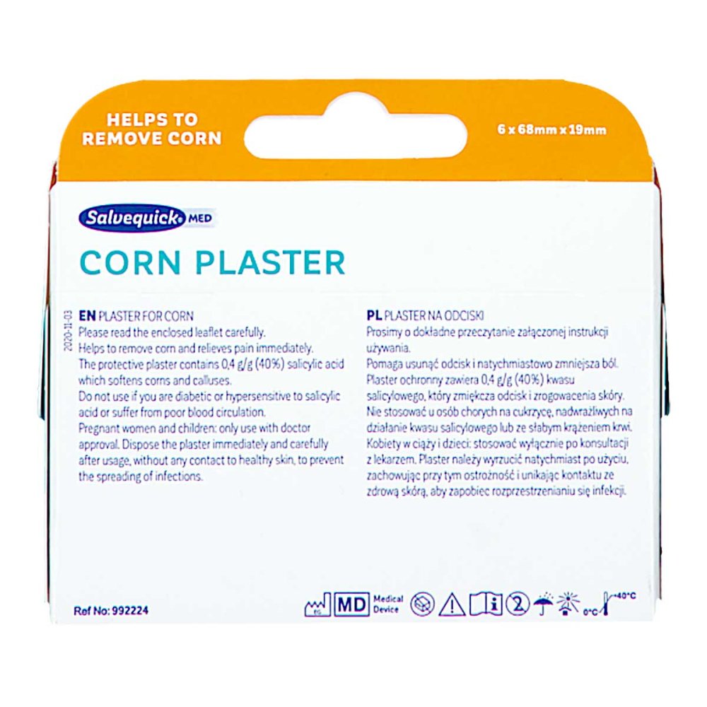 Plast. SALVEQUICK CORN na odciski 6 kup online