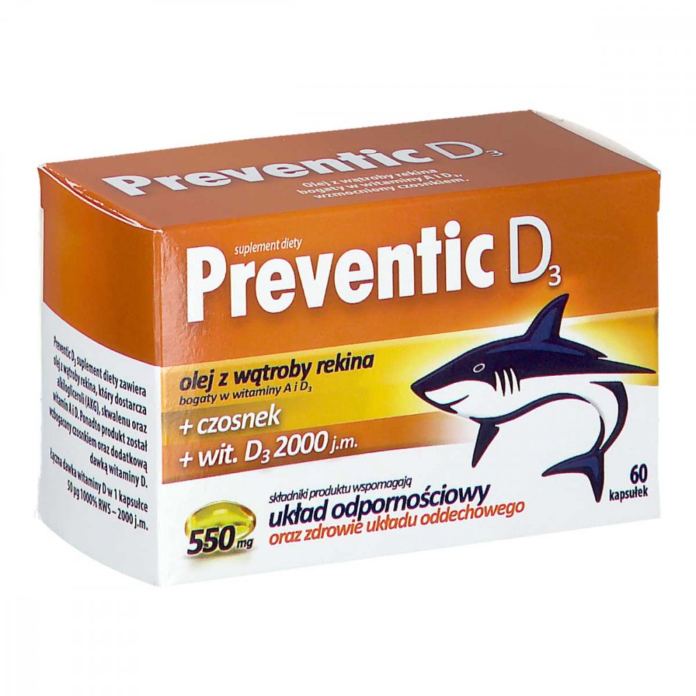 Preventic D3 kapsułki 60 kup online | apteka internetowa apo-discounter.pl