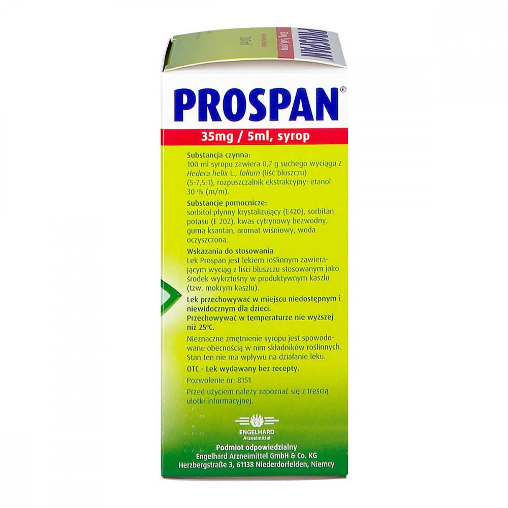 Prospan syrop 200 ml kup online | apteka internetowa apo-discounter.pl