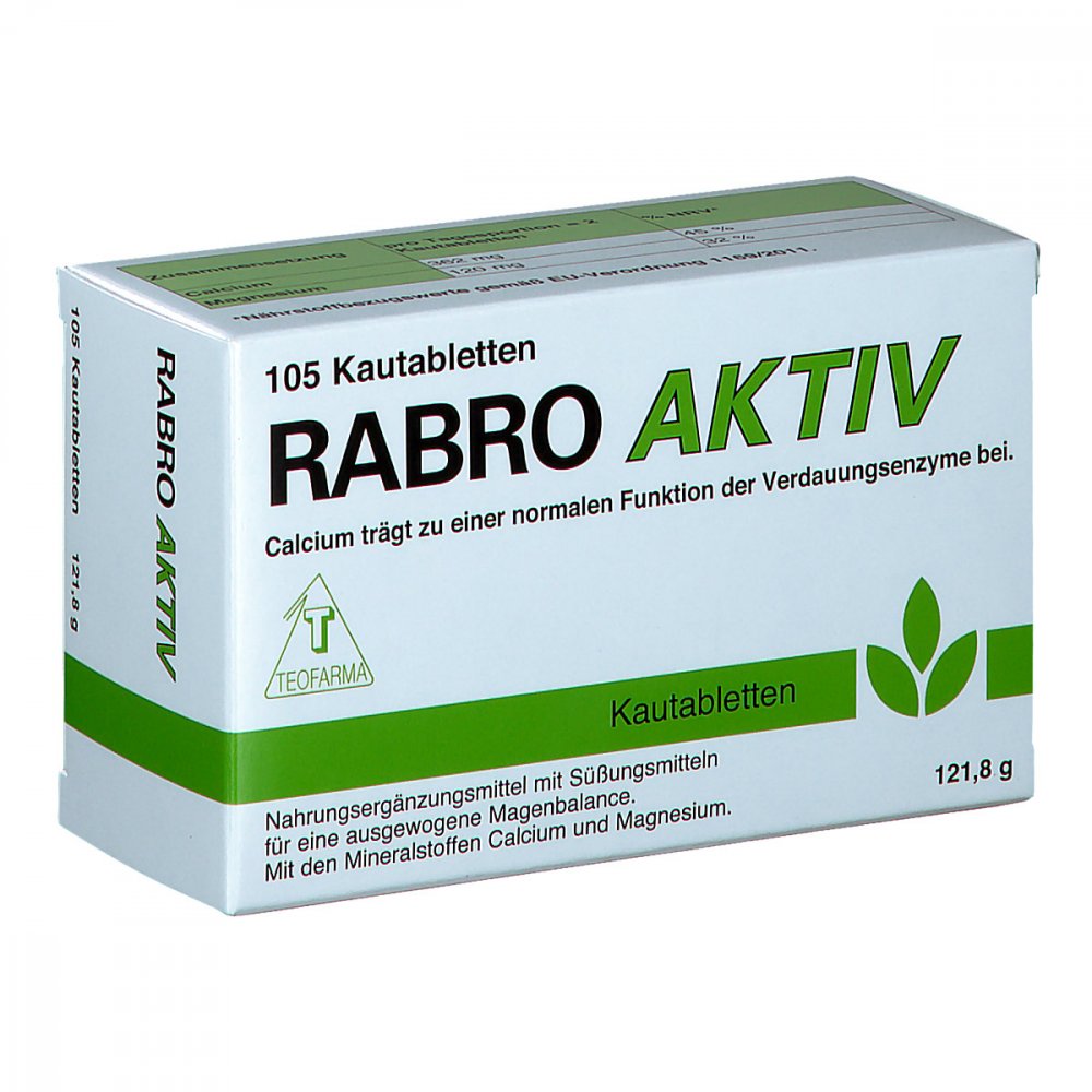 Rabro Aktiv Kautabletten 105 szt. kup online