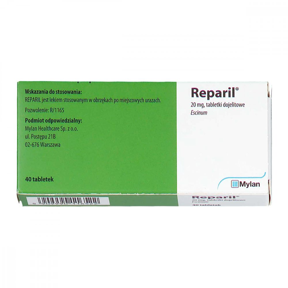 Reparil tabletki dojelitowe 40 kup online | apteka internetowa apo ...