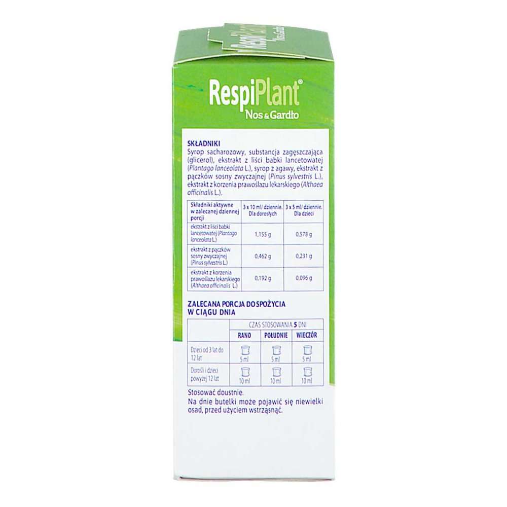 RespiPlant Nos & Gardło syrop 150 ml | apteka internetowa apo-discounter.pl