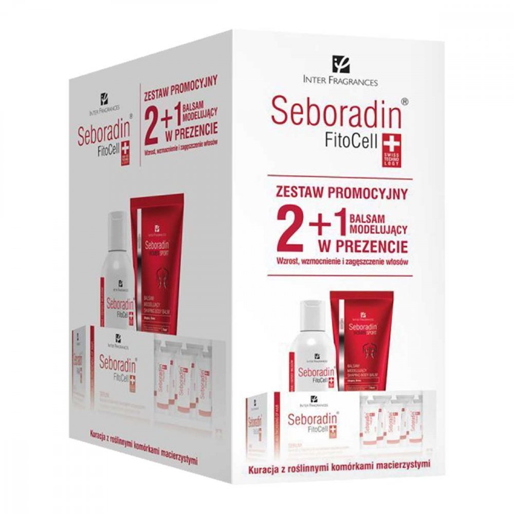 Seboradin Zestaw FitoCell (FitoCell Szampon+FitoCell Serum+Balsam ...