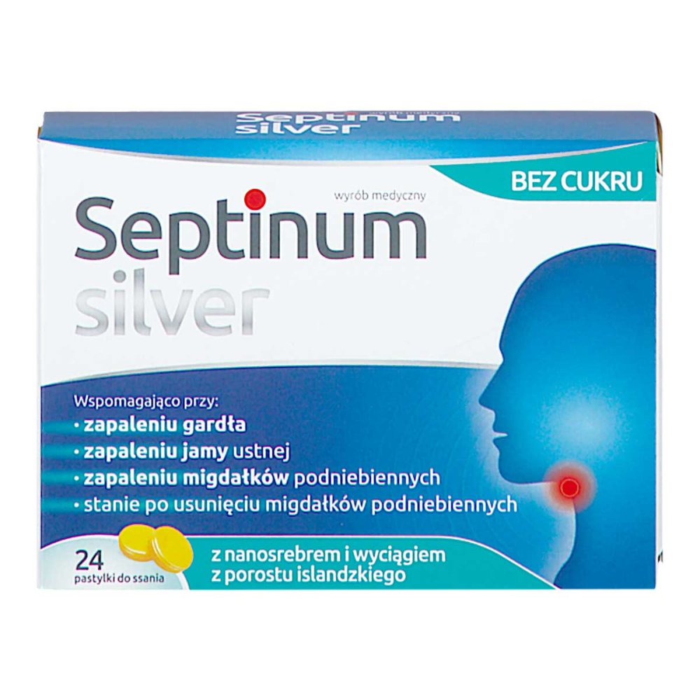 Septinum Silver pastylki 24 kup online | apteka internetowa apo ...