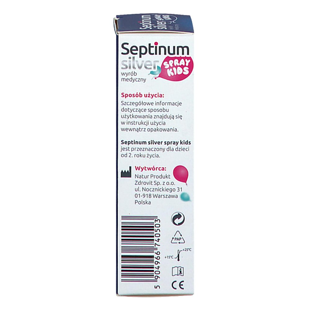 Septinum Silver Spray KIDS 30 ml | apteka internetowa apo-discounter.pl