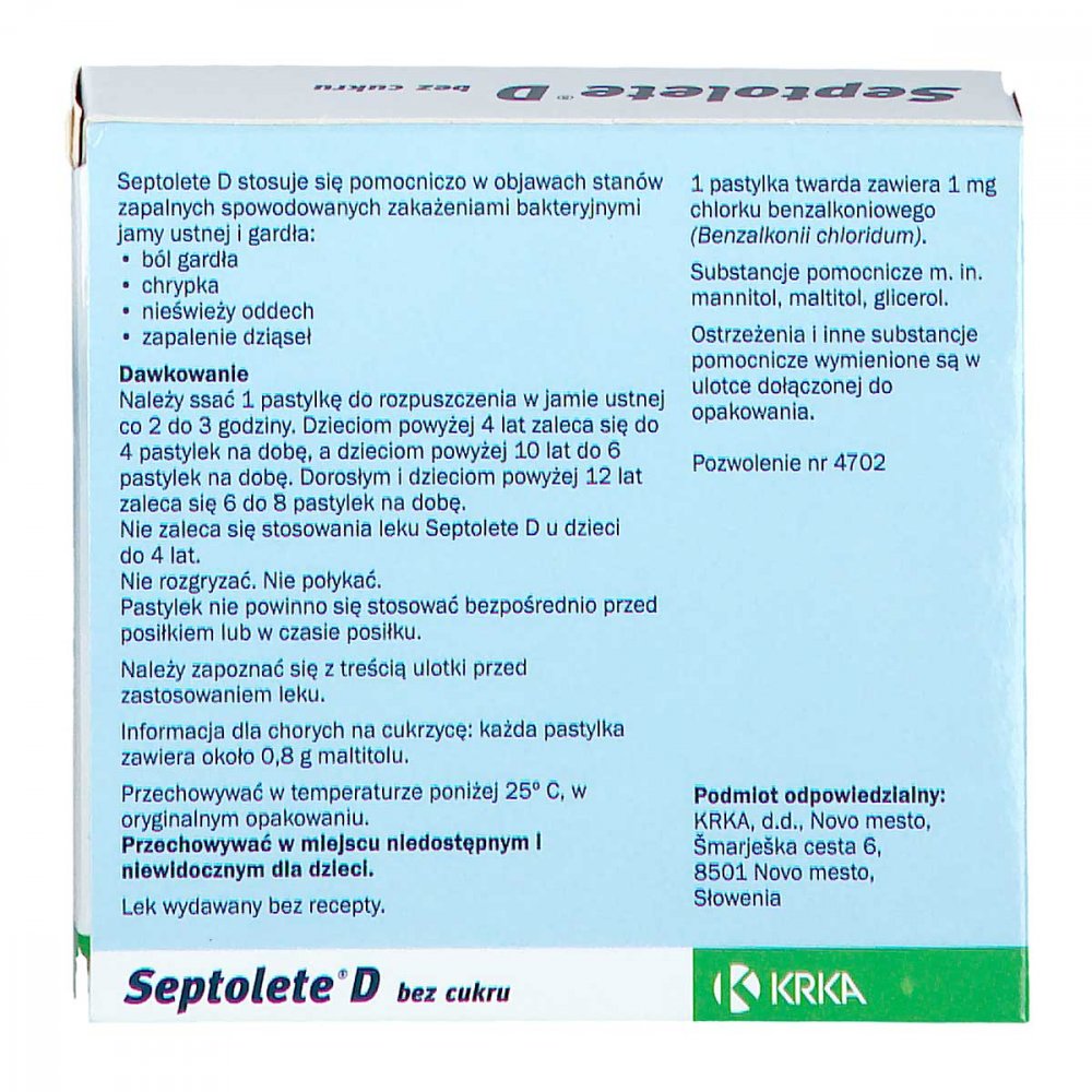 Septolete D pastylki 30 kup online | apteka internetowa apo-discounter.pl
