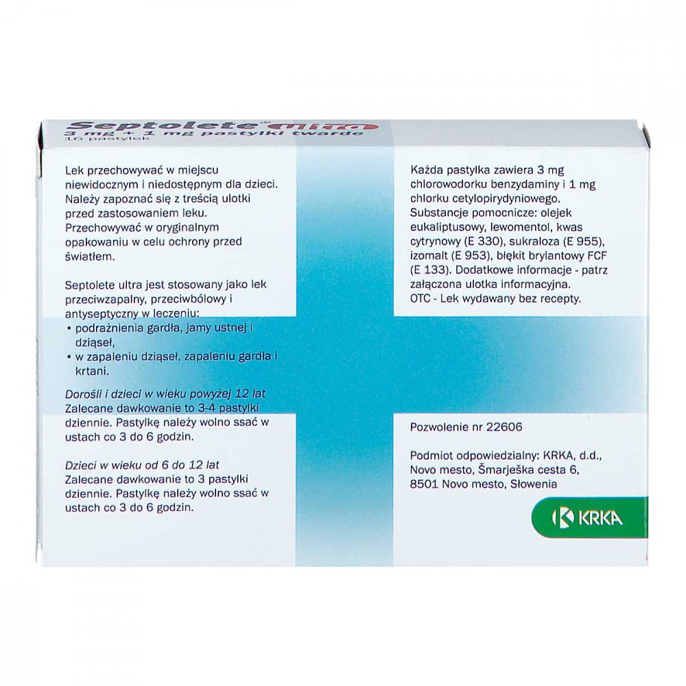 Septolete ultra pastylki 16 | apteka internetowa apo-discounter.pl
