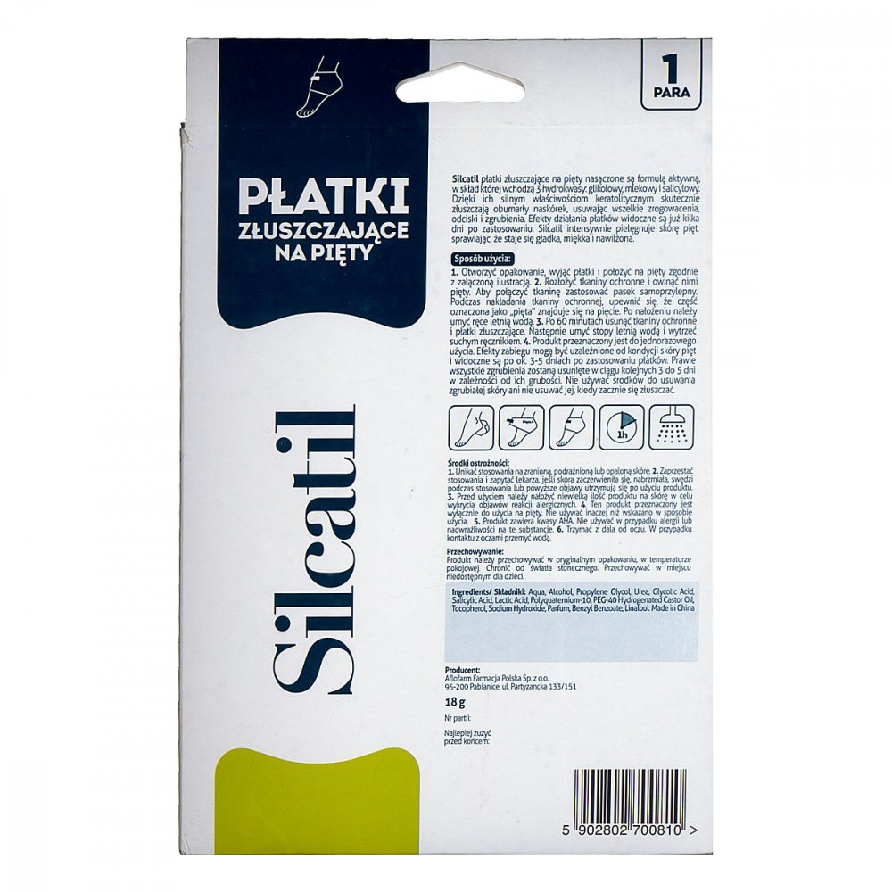 Silcatil płatki złuszczające na pięty opinie, cena - Apo-Discounter.pl