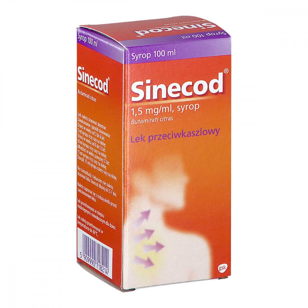 Sinecod syrop przeciwkaszlowy, Sinecod syrop na kaszel, Sinecod apteka ...