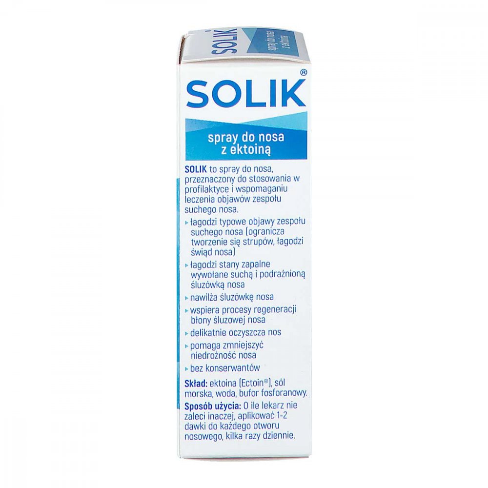 SOLIK spray do nosa z ektoiną 20 ml kup online
