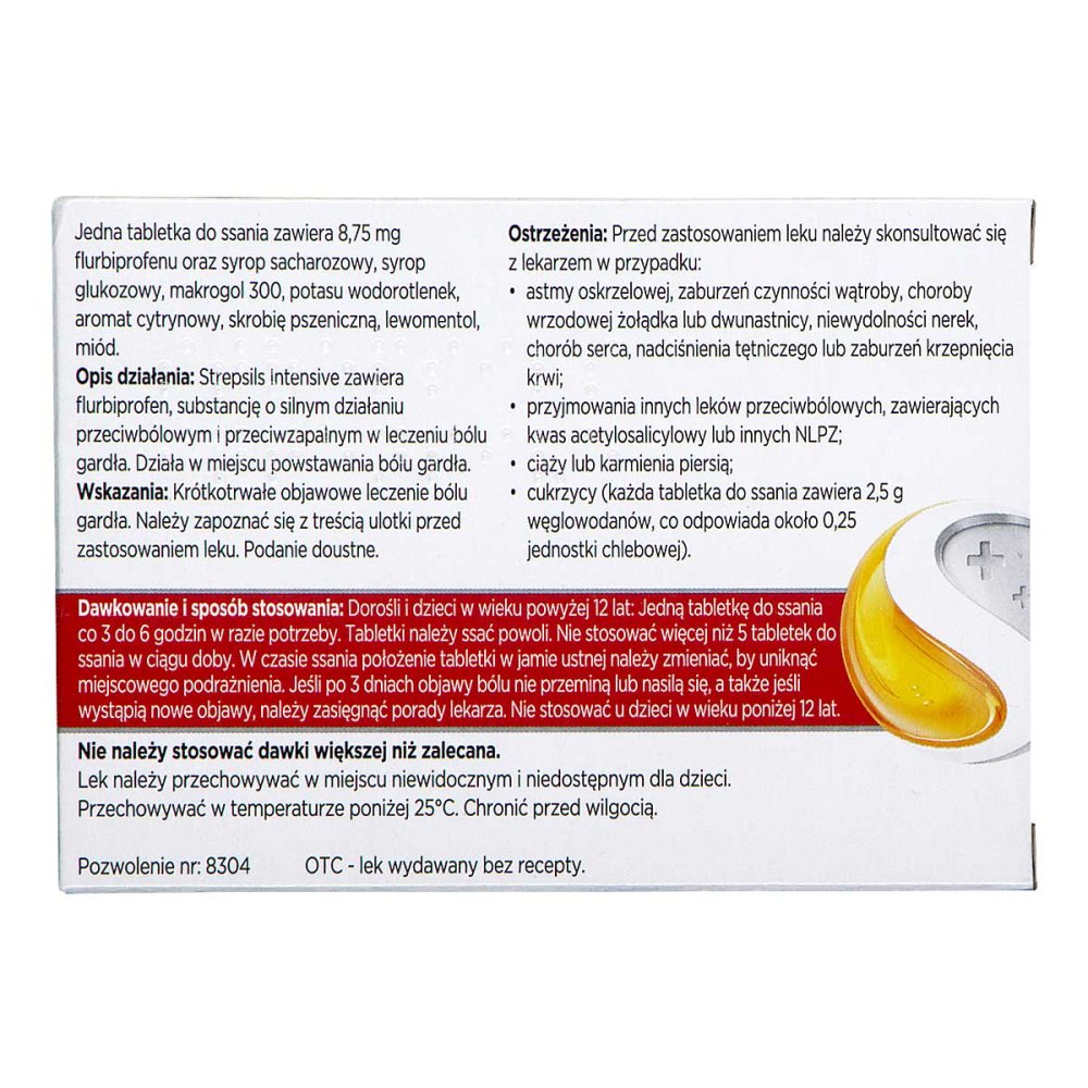Strepsils Intensive 36 kup online | apteka internetowa apo-discounter.pl